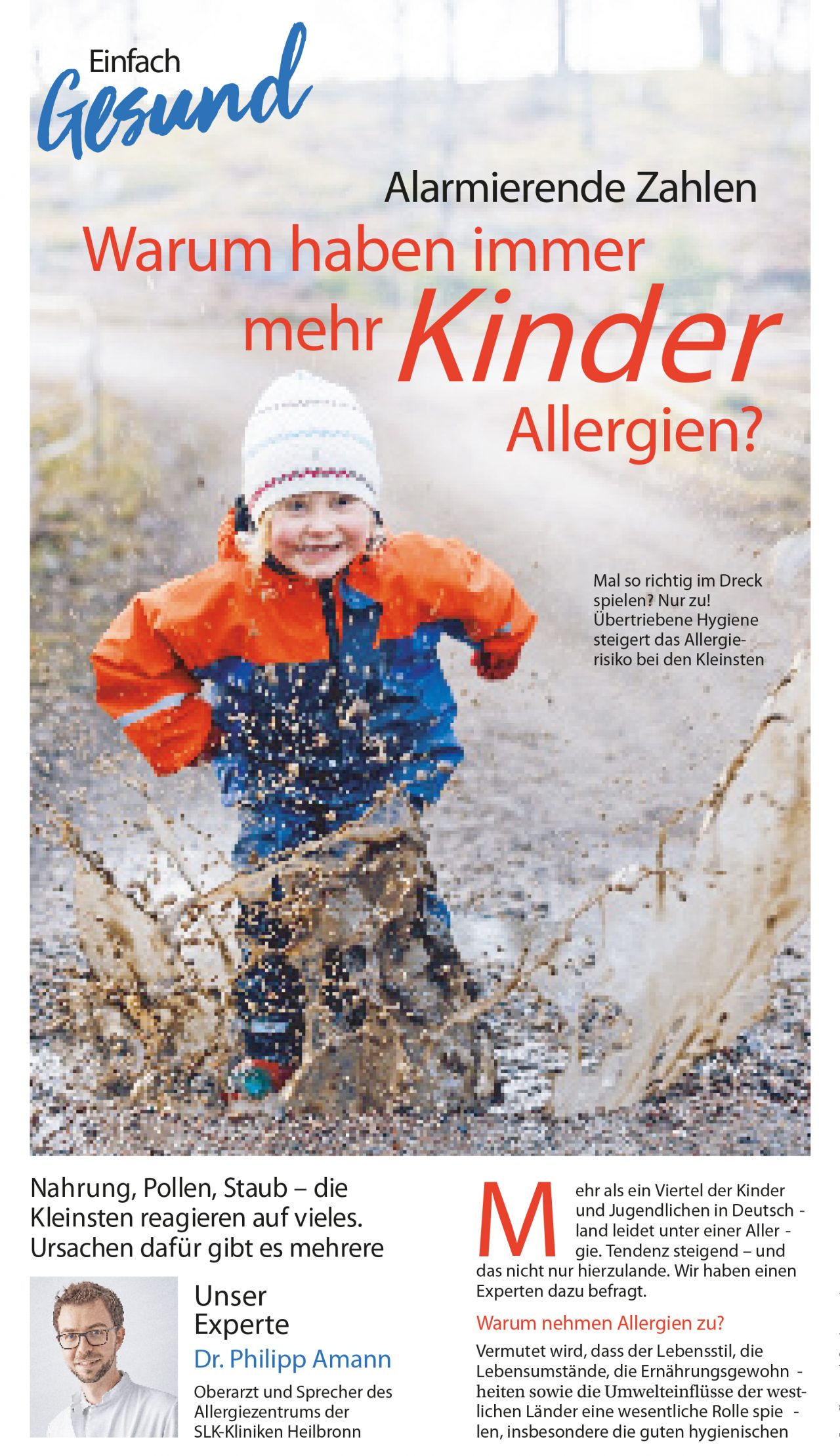Warum haben immer mehr Kinder Allergien? - Hautarztpraxis Prof. Dr ...